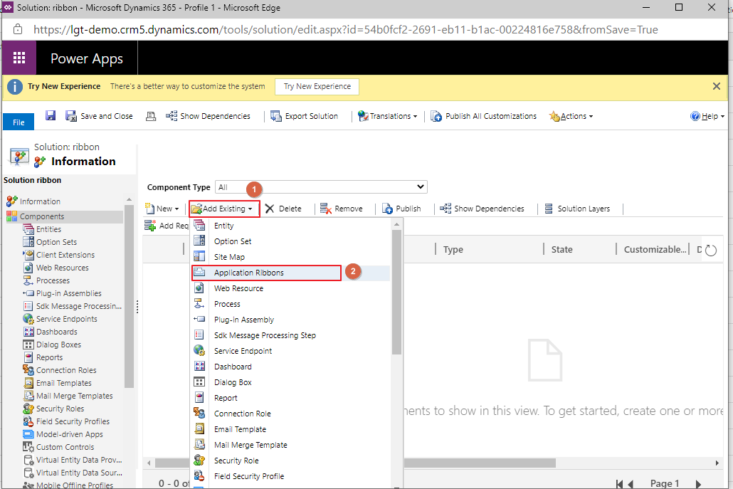 Global ribbon Customization in Dynamics 365 | Dynamics Chronicles